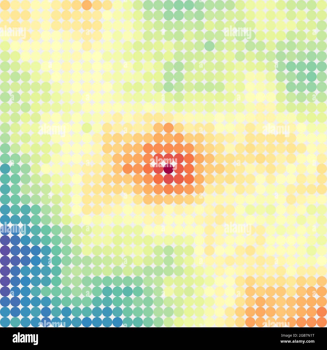 Abstract Geometrical color pixel generative art illustration Stock ...