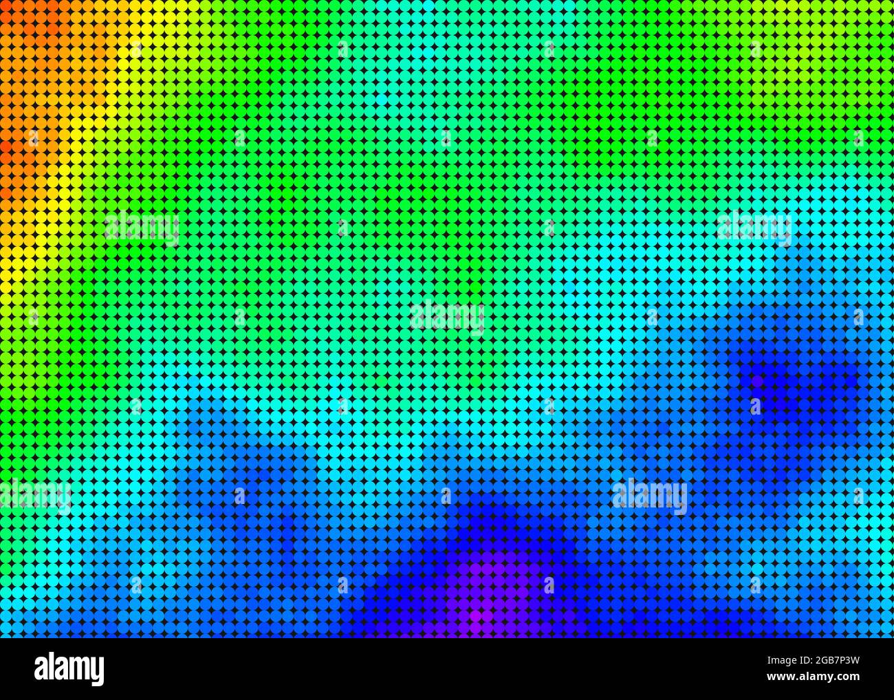 Abstract Geometrical color pixel generative art illustration Stock ...