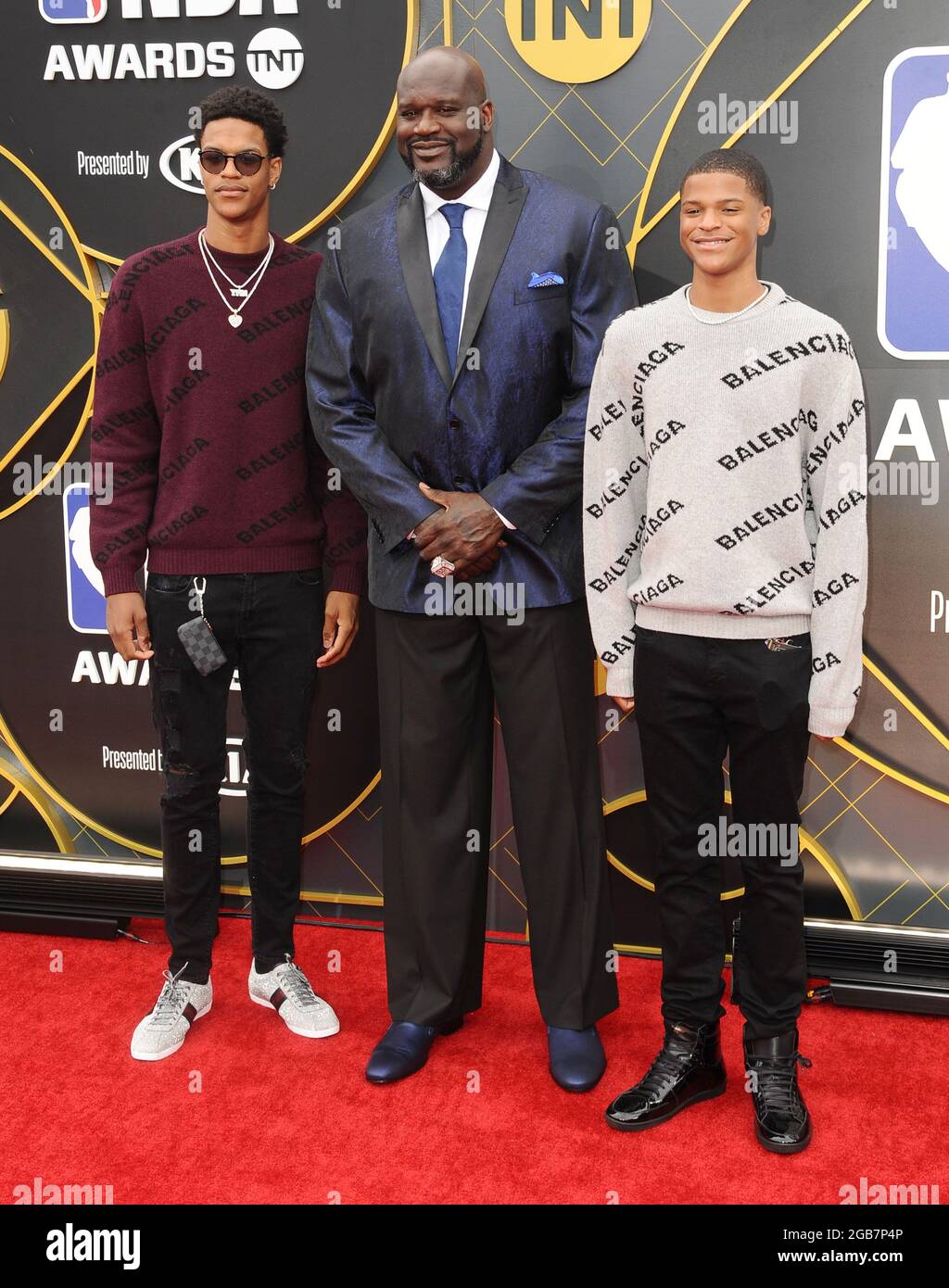 -Santa Moni - CA - CA - 06/24/2019 2019 NBA Awards -PICTURED: Shareef O'NealShaquille O ...