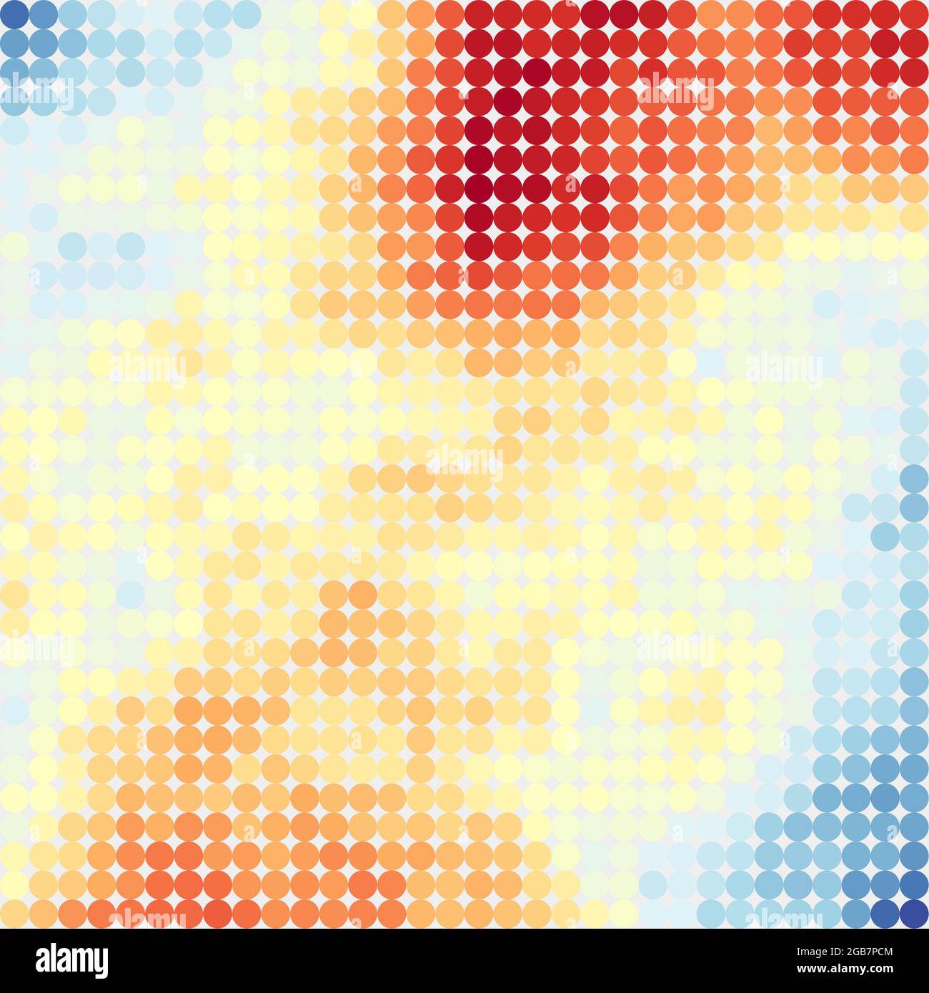 Abstract Geometrical color pixel generative art illustration Stock ...