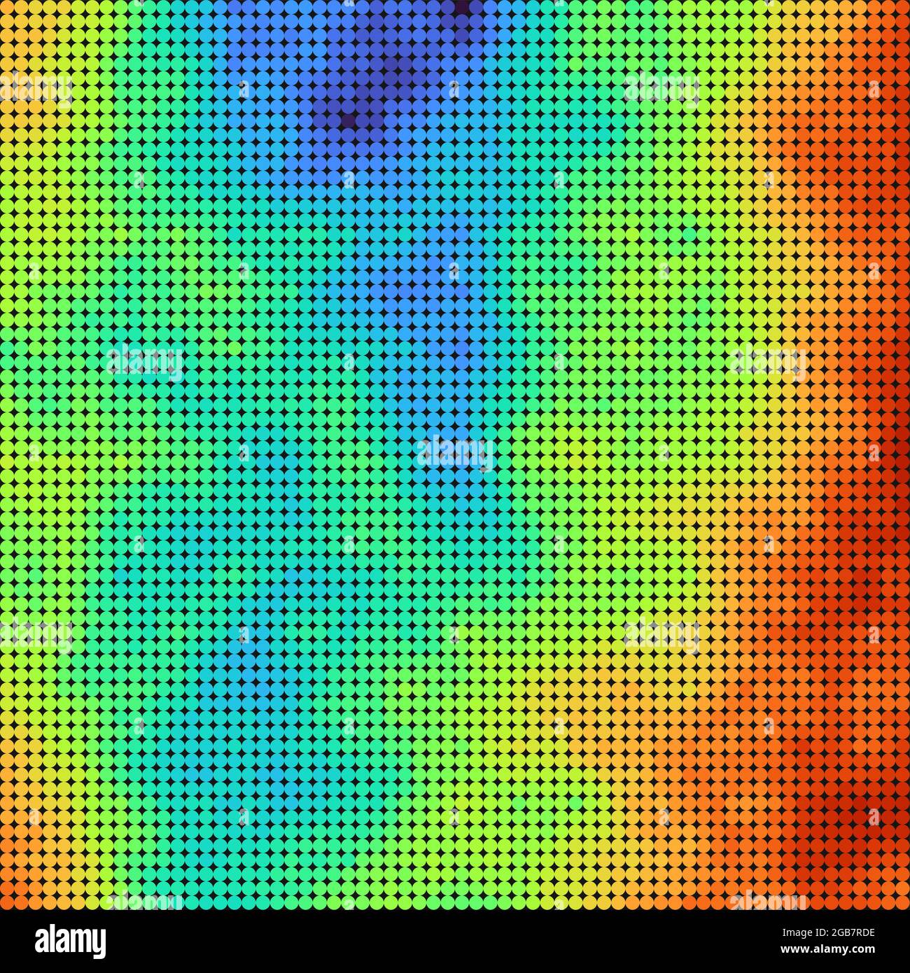 Abstract Geometrical color pixel generative art illustration Stock ...