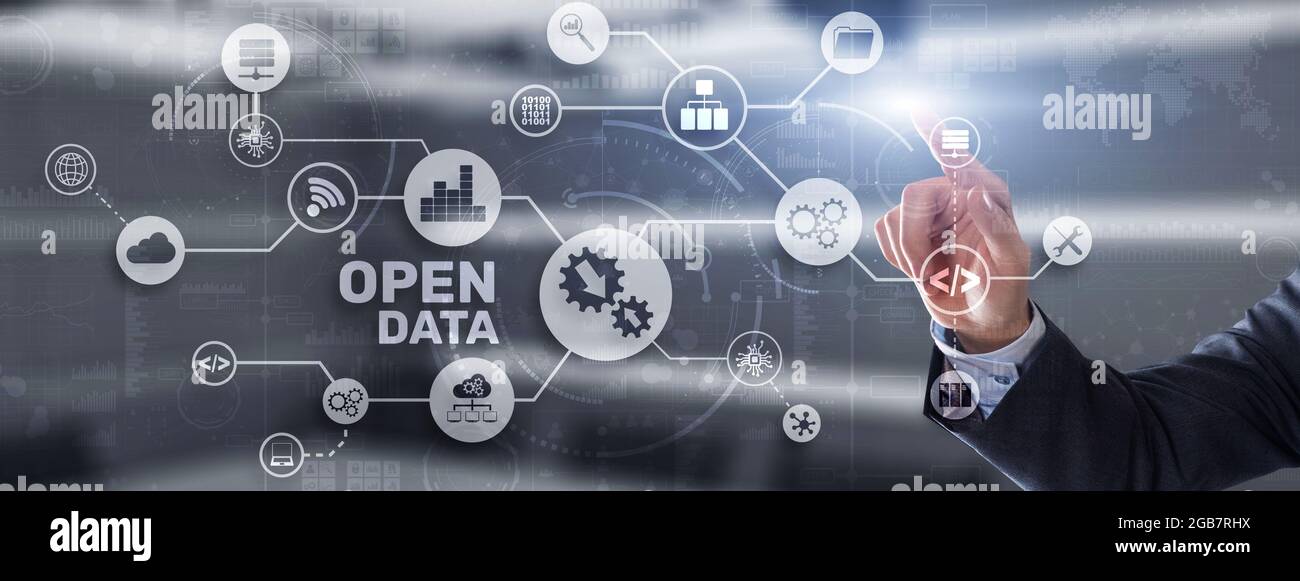 Open Data. Access Concept Modern Technology Stock Photo - Alamy