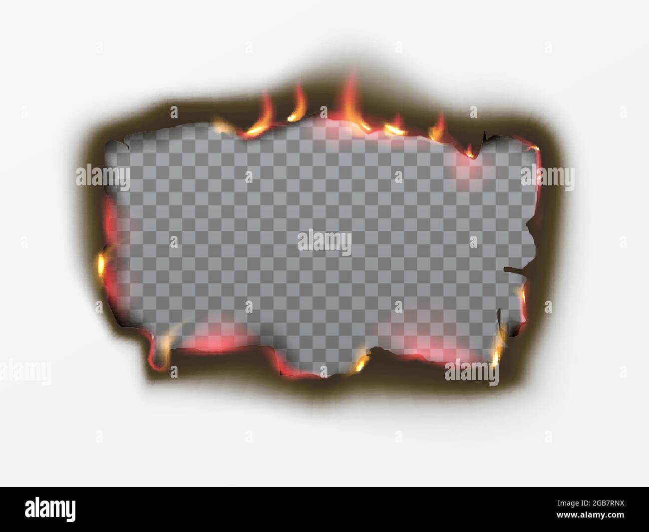 Charred paper texture ash Stock Vector Images - Alamy