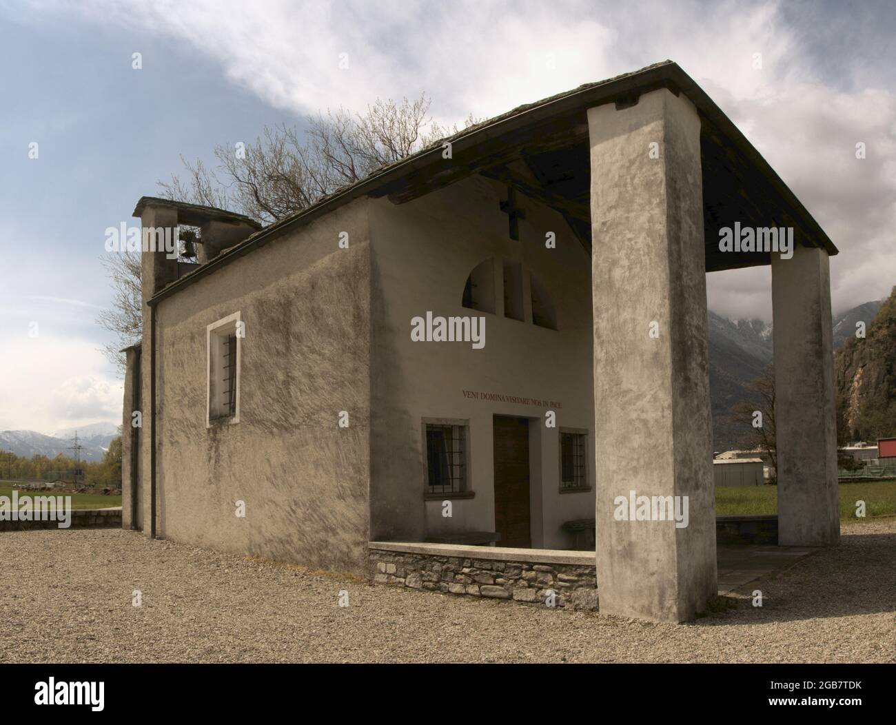 Chapel in the Italian part of the Swiss canton of Grisons Stock Photo ...