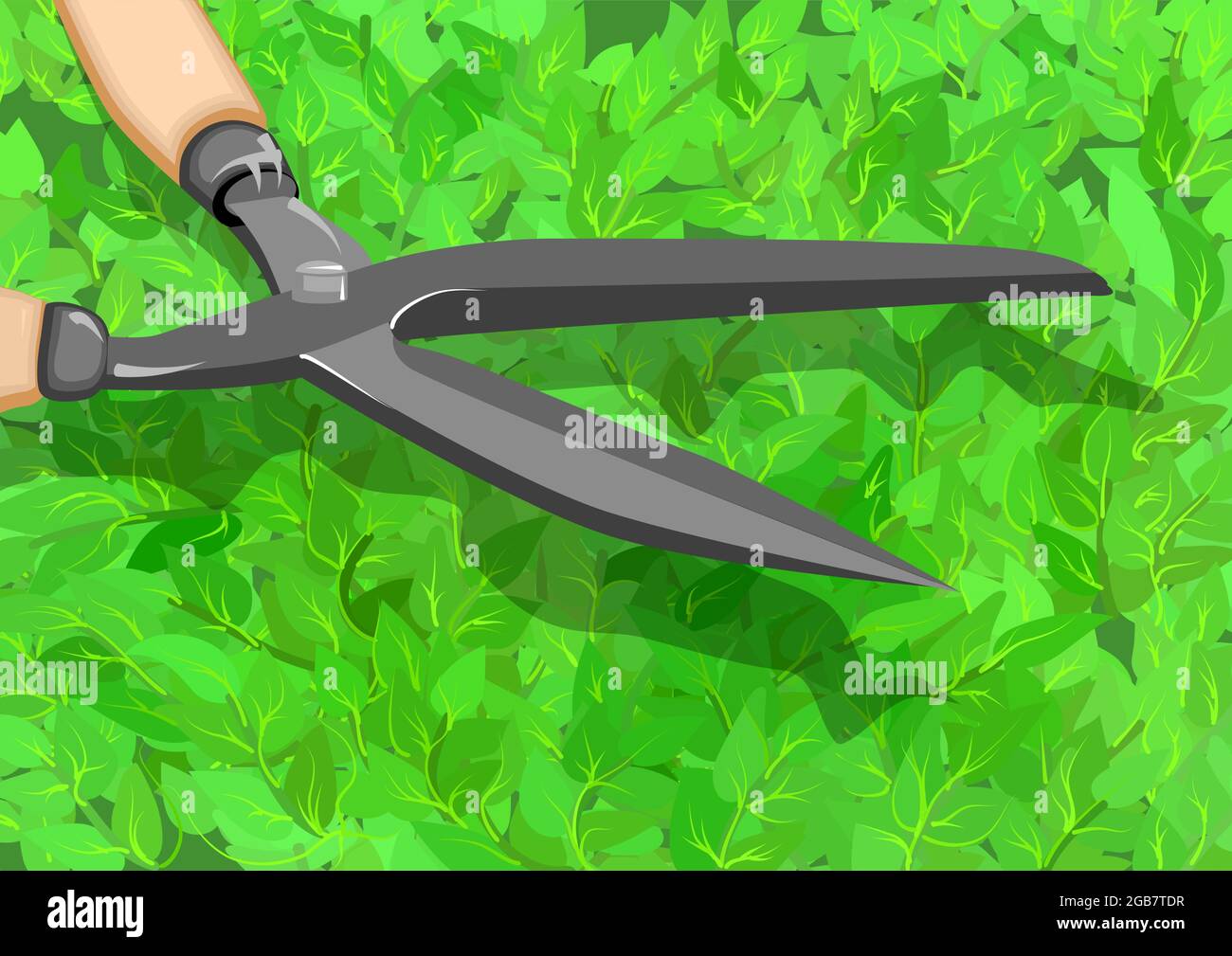 Hedge trimming Stock Vector Images - Alamy