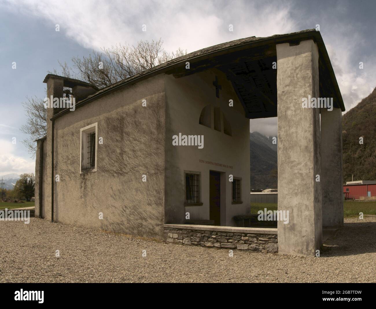 Chapel in the Italian part of the Swiss canton of Grisons Stock Photo ...