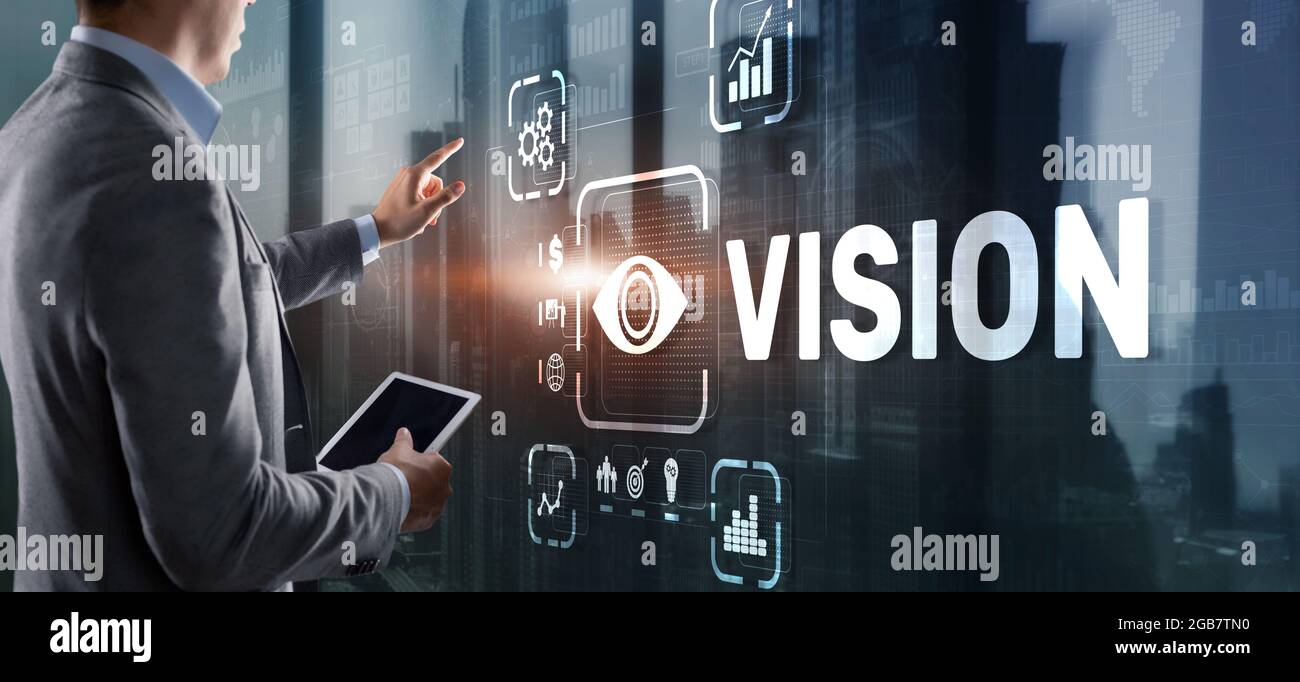 Vision Direction Future Business Inspiration Motivation Concept Stock ...