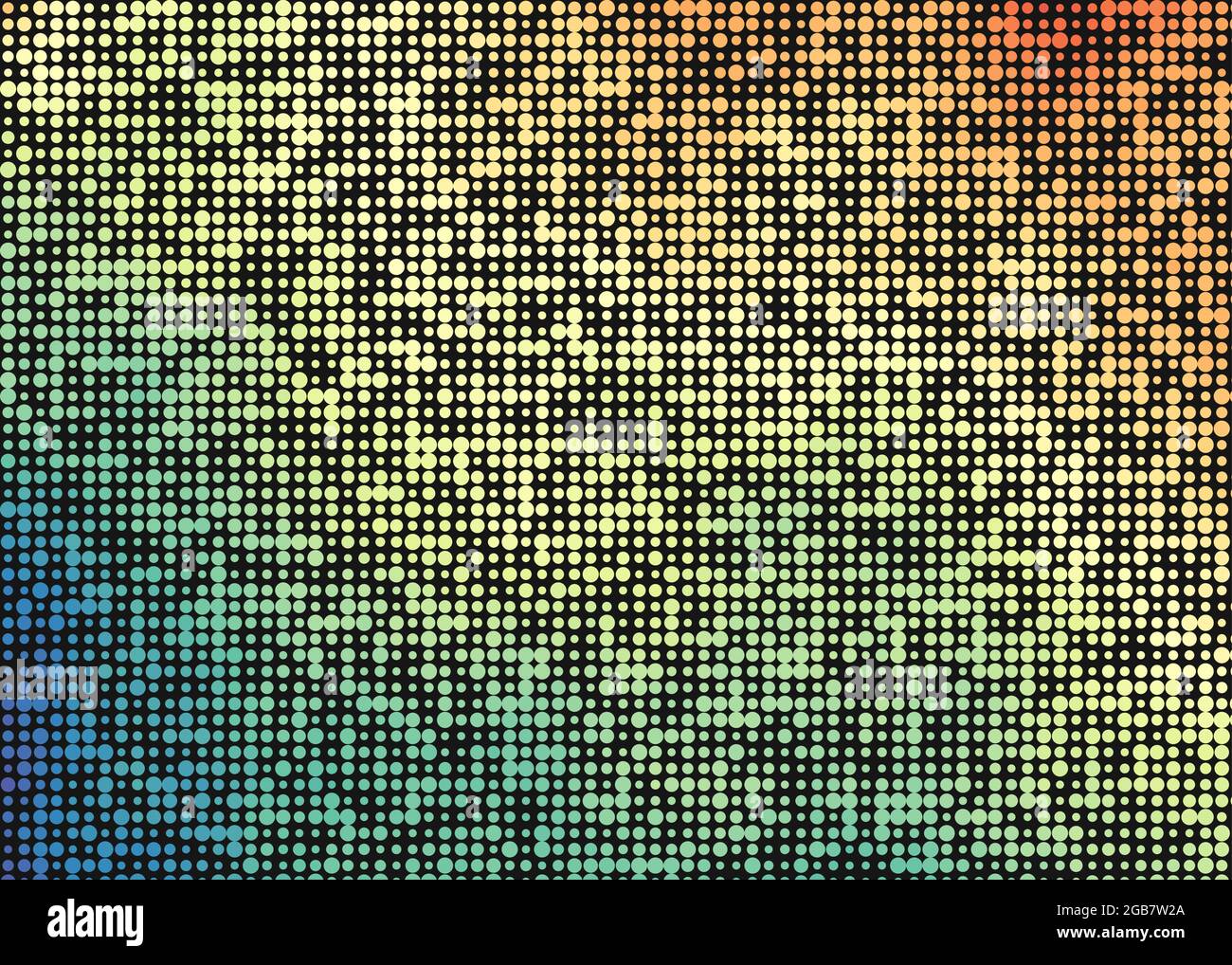 Abstract Geometrical color pixel generative art illustration Stock ...