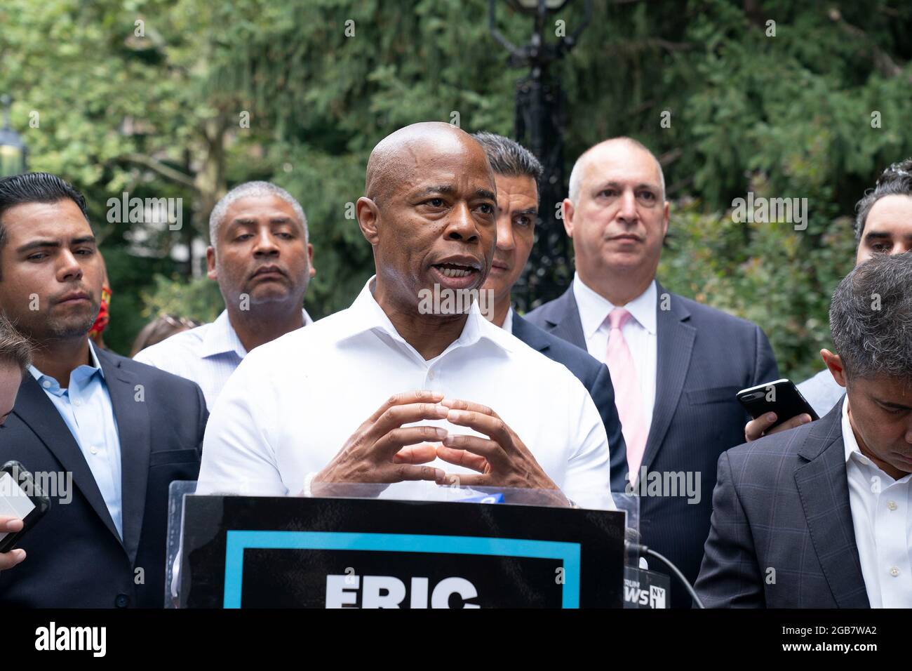New York, United States. 02nd Aug, 2021. Democratic Party mayoral ...