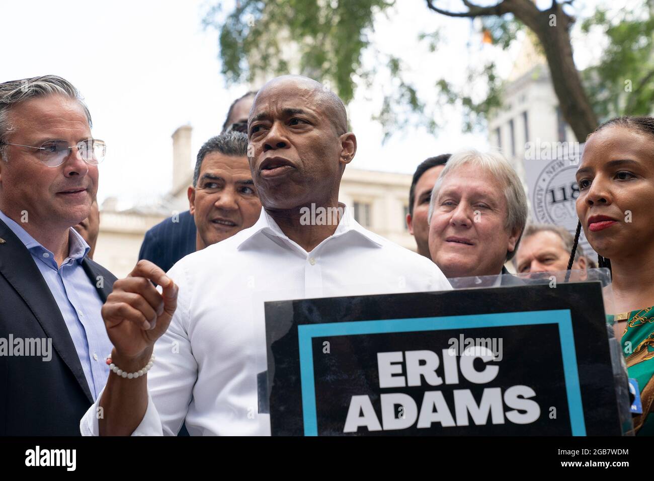 New York, United States. 02nd Aug, 2021. Democratic Party mayoral ...
