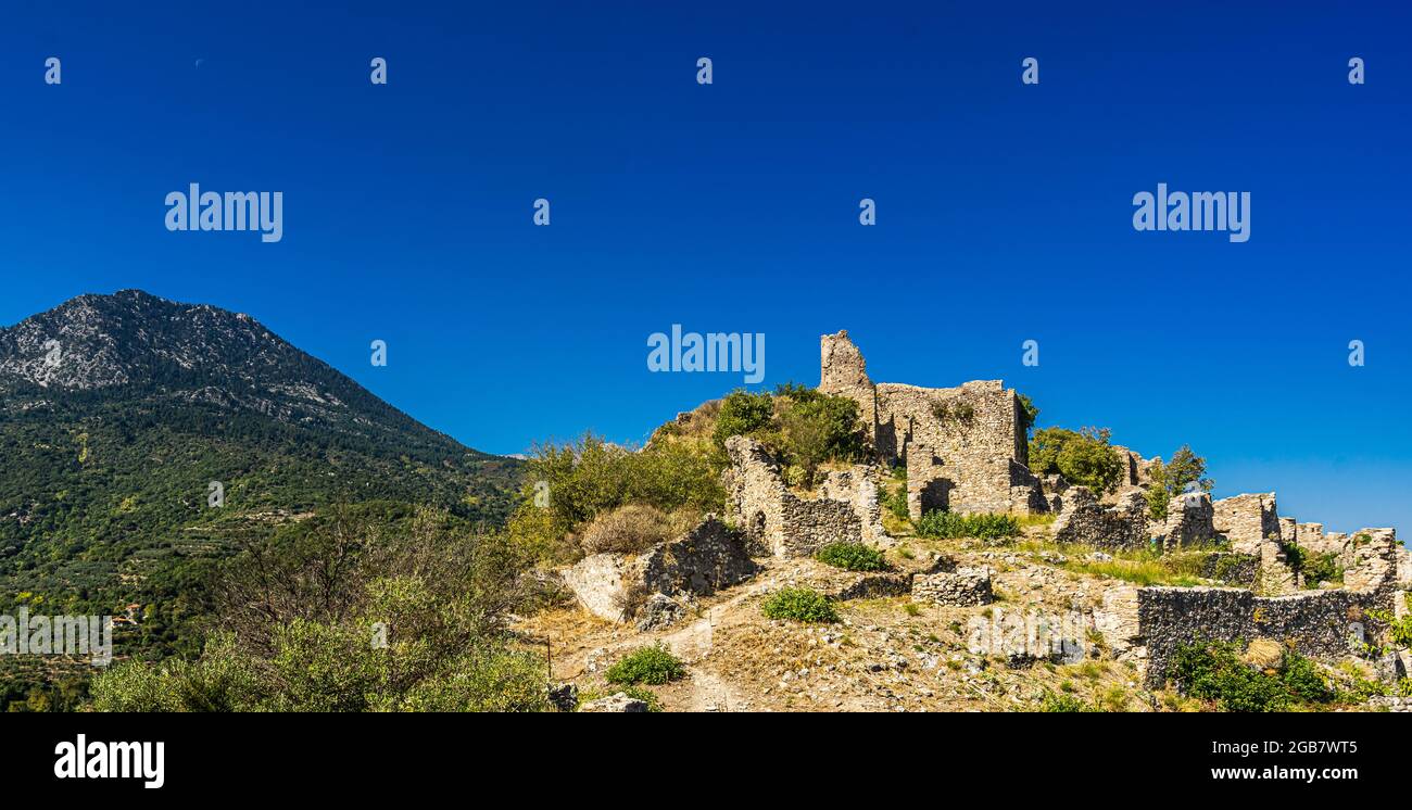 Byzantine mystras castle hi-res stock photography and images - Alamy
