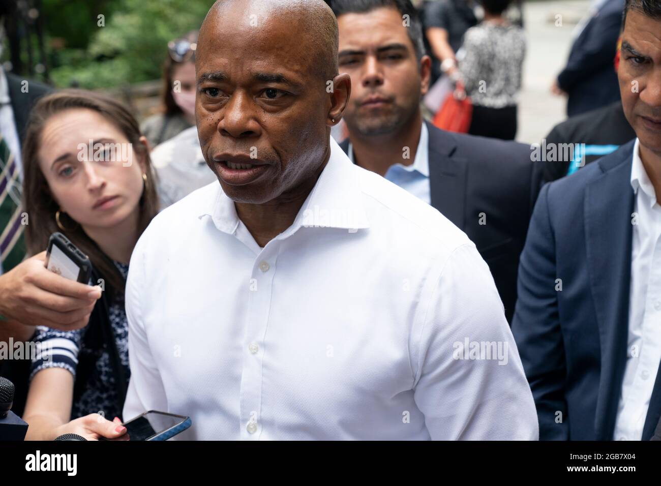 New York, NY - August 2, 2021: Eric Adams kicks off general election ...