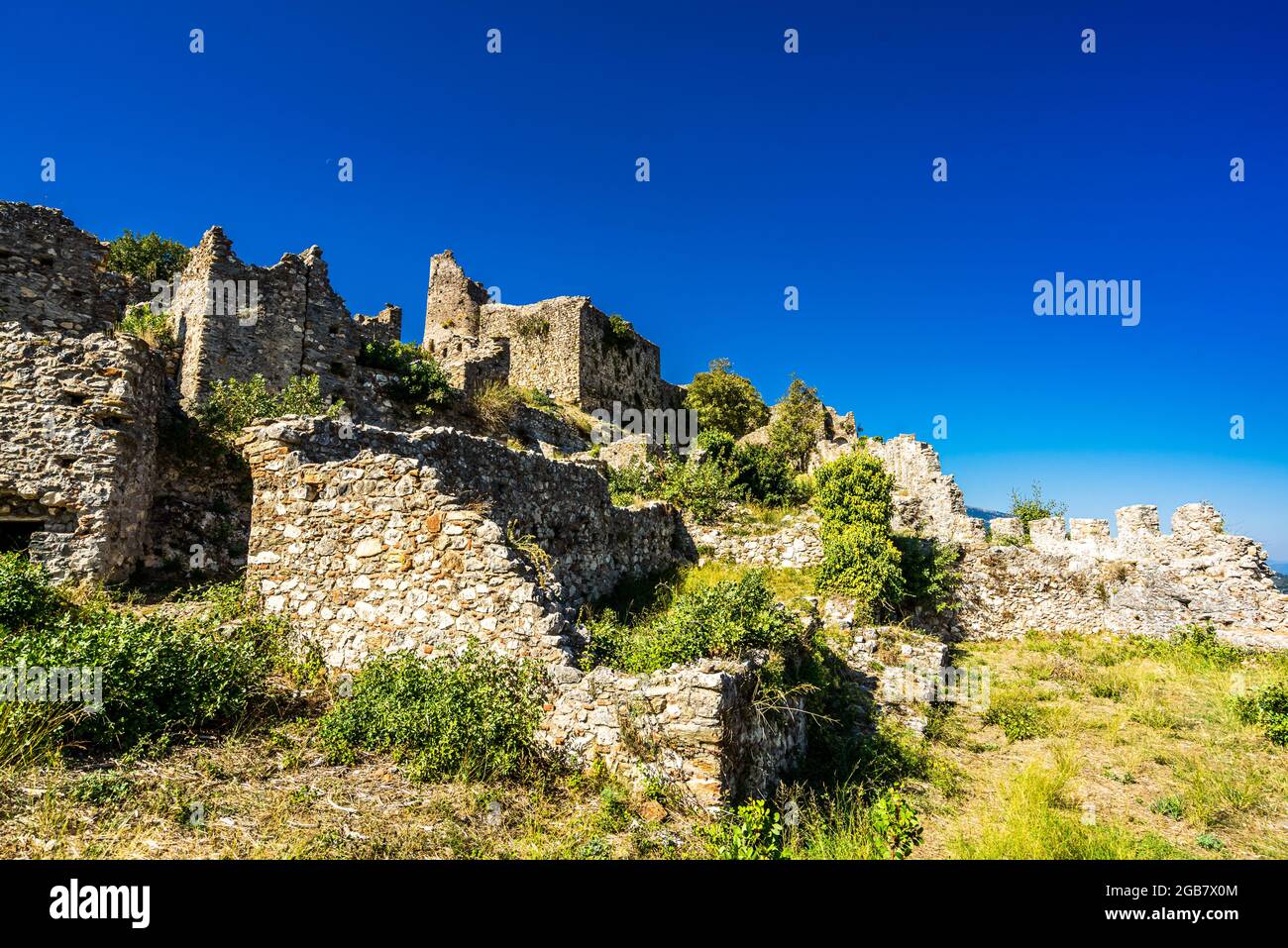 Picturesque mystras archaeological site hi-res stock photography and ...