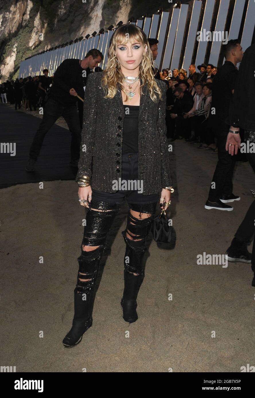 -Malibu - CA - 06/06/2019 Saint Laurent Fashion Show -PICTURED: Miley Cyrus Sara De Boer -SDL ...