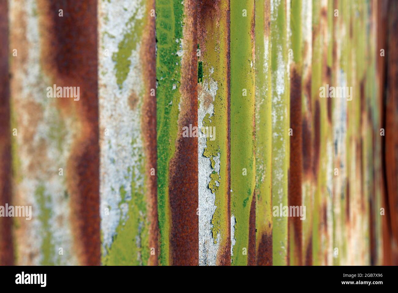 rusted corrugated iron siding Stock Photo - Alamy