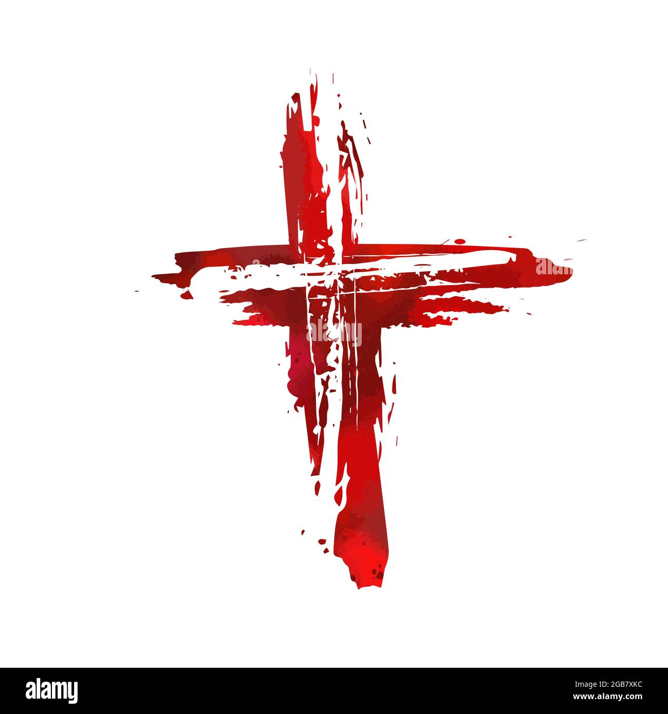 Bloody cross. Vector illustration Stock Vector Image & Art - Alamy