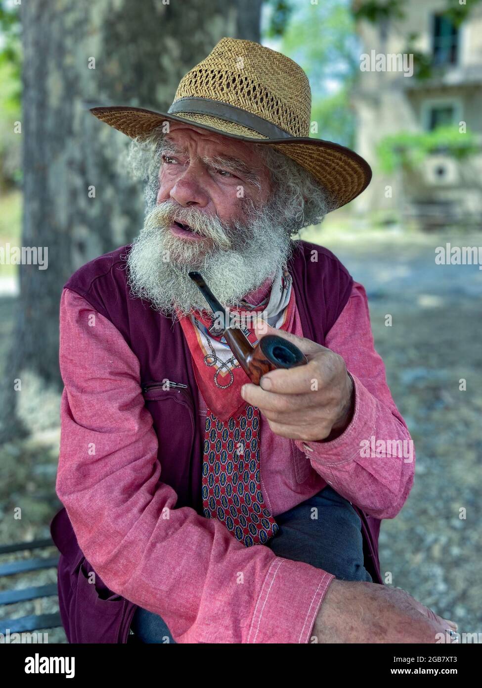 Giuseppe Spagnuolo, the only inhabitant of the small town of Roscigno ...