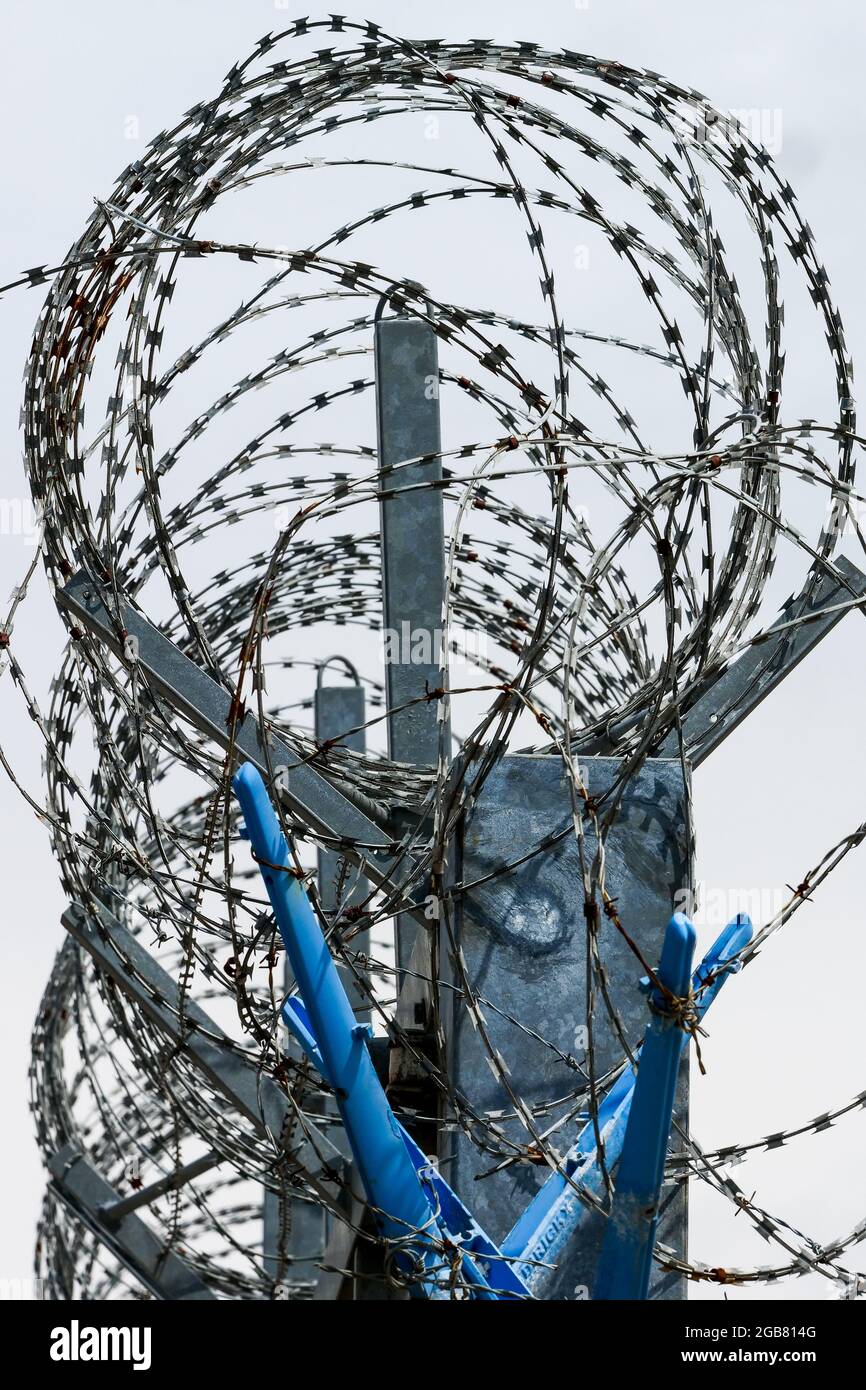 Security disposal, Cherbourg harbor, Manche depatment, Cotentin ...