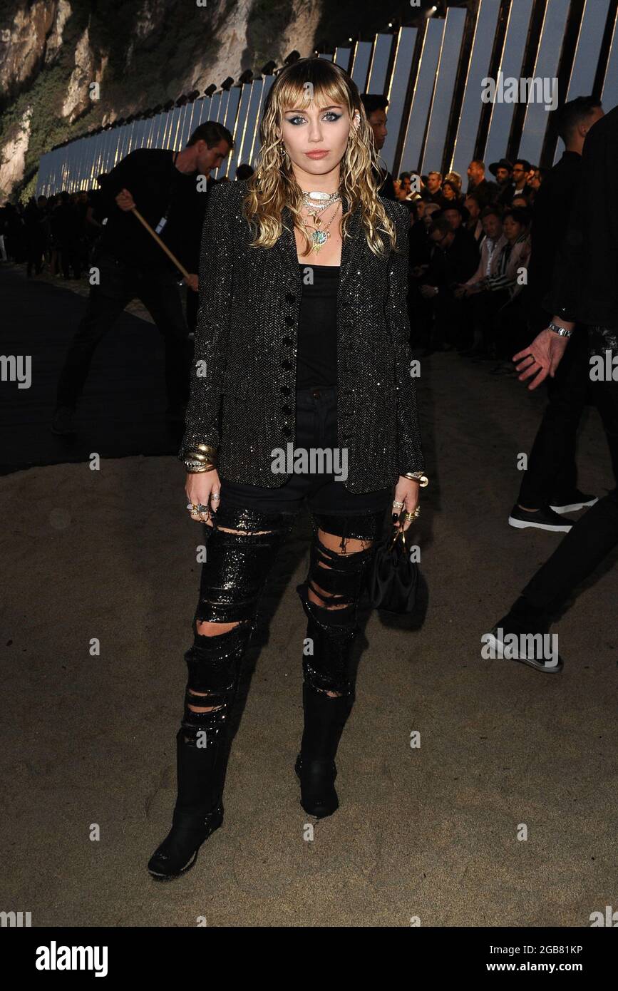 -Malibu - CA - 06/06/2019 Saint Laurent Fashion Show -PICTURED: Miley Cyrus Sara De Boer -SDL ...
