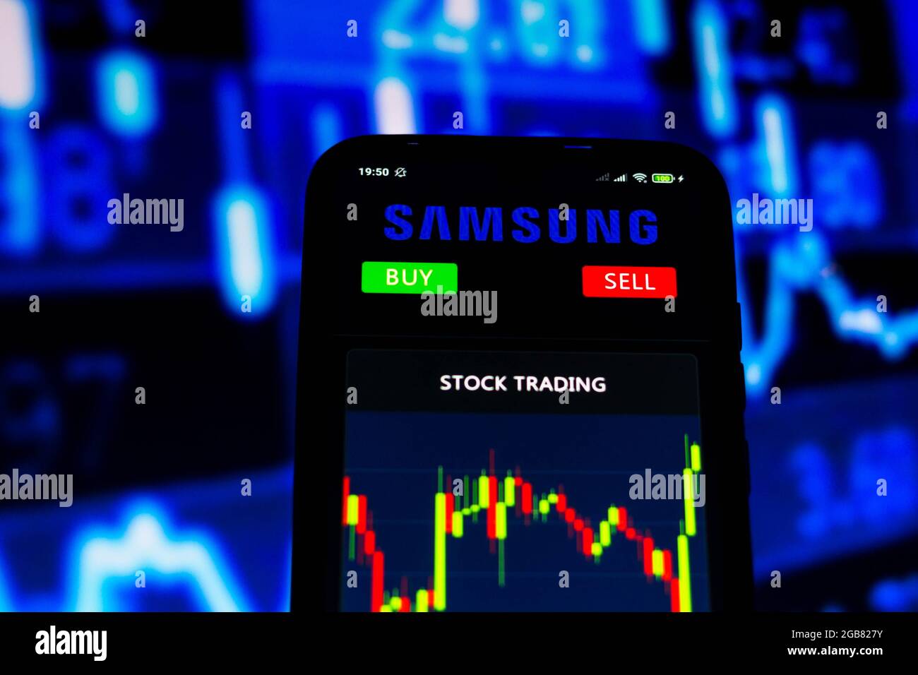 Brazil. 2nd Aug, 2021. In this photo illustration the stock trading ...