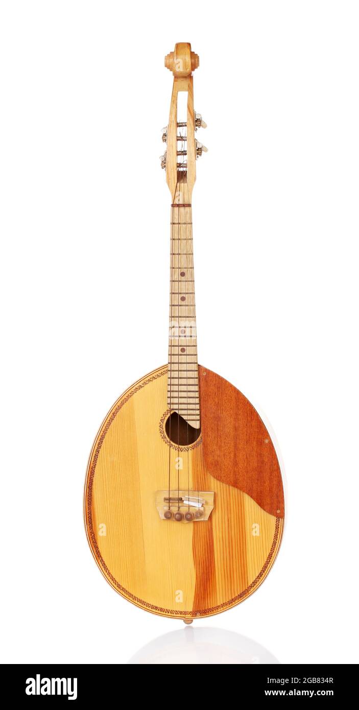 Retro kobza- Ukrainian musical instrument isolated on white Stock Photo ...