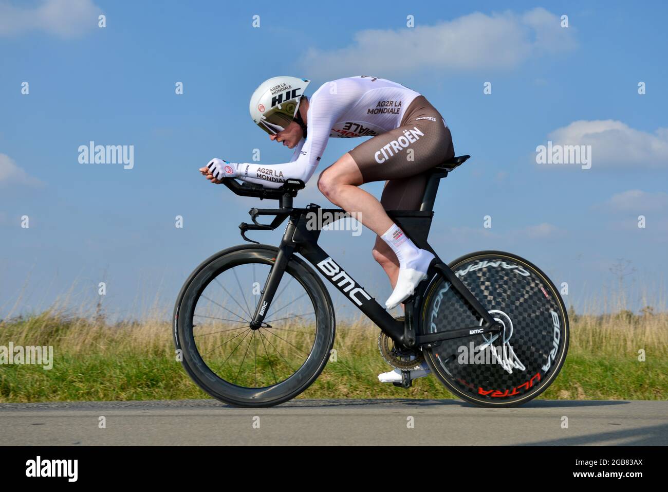 Gien, France. 09th Mar, 2021. Pierre Latour (team AG2R Citroen) seen in ...