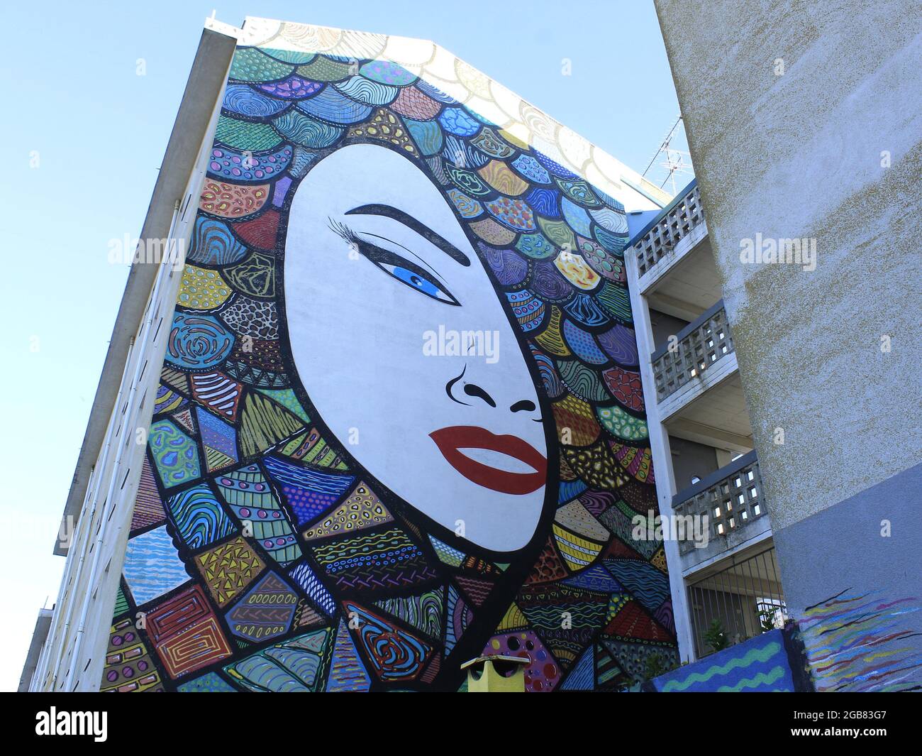 LISBOA, Lisboa Portugal. 2nd Aug, 2021. (INT) Street art: painted ...