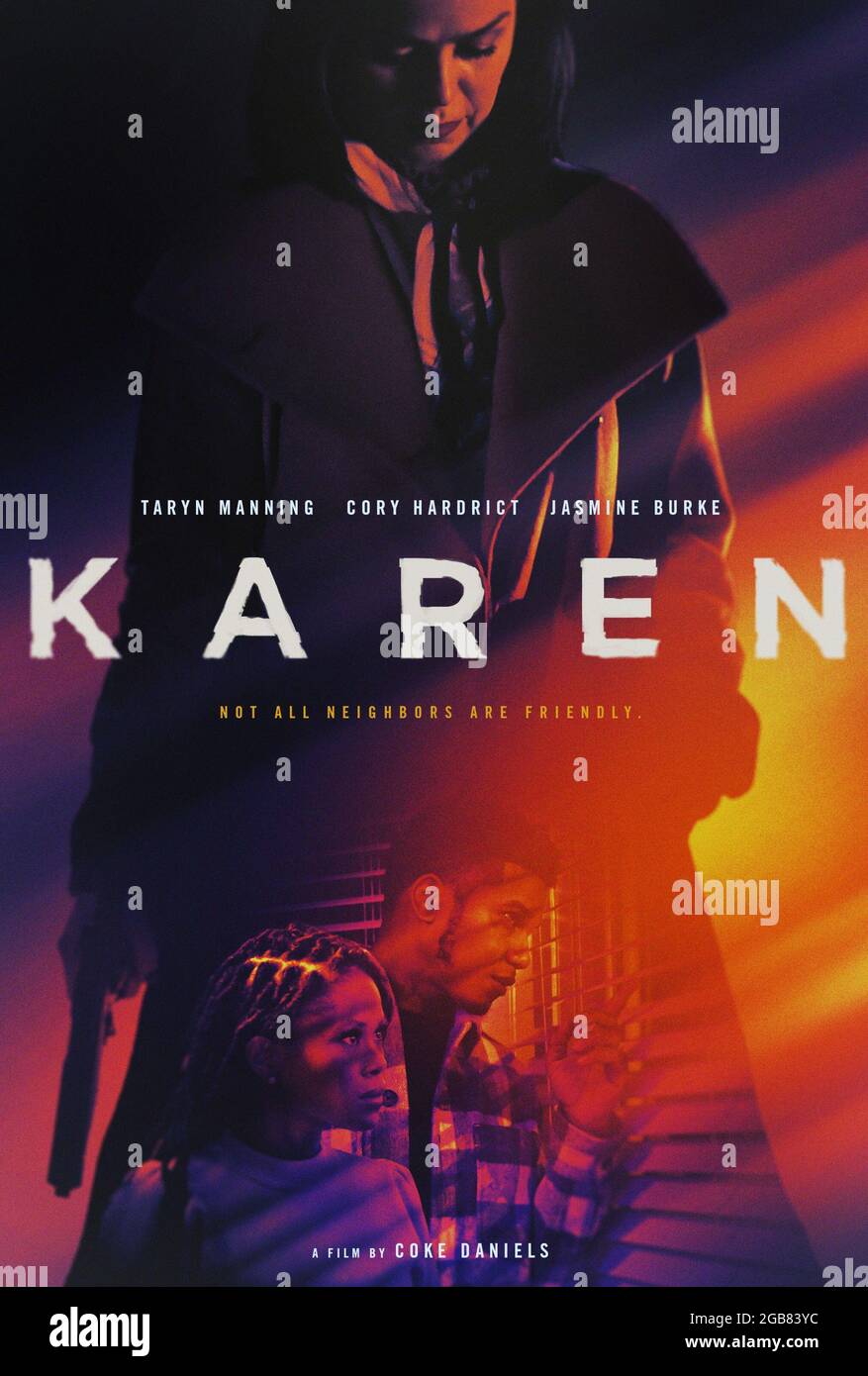 KAREN, poster, top: Taryn Manning, bottom from left: Jasmine Burke ...