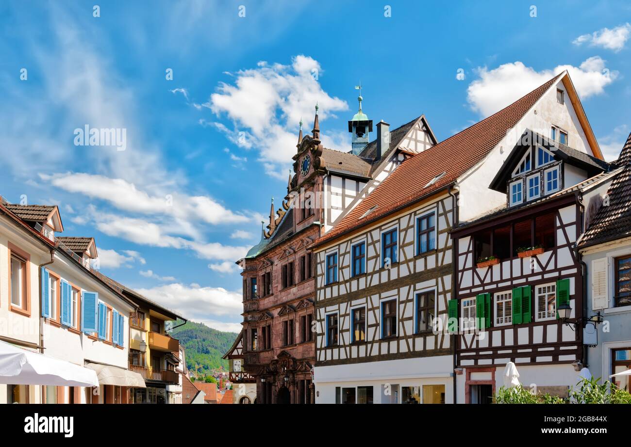 Cityscape of Gernsbach, Baden-Wuerttemberg, Germany Stock Photo - Alamy