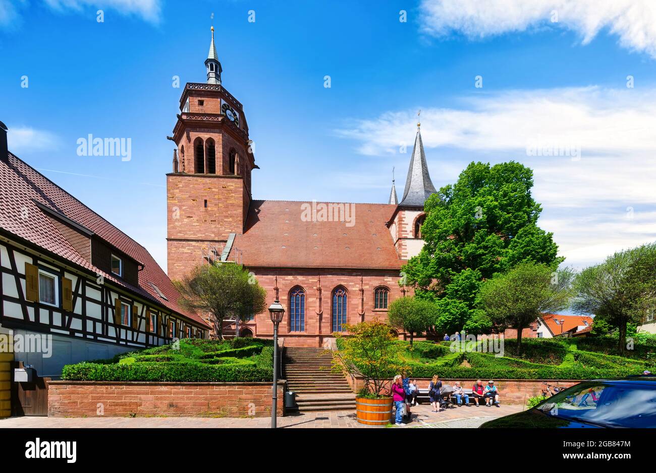 View to the Catholic Church St. Peter and Paul in Weil der Stadt ...