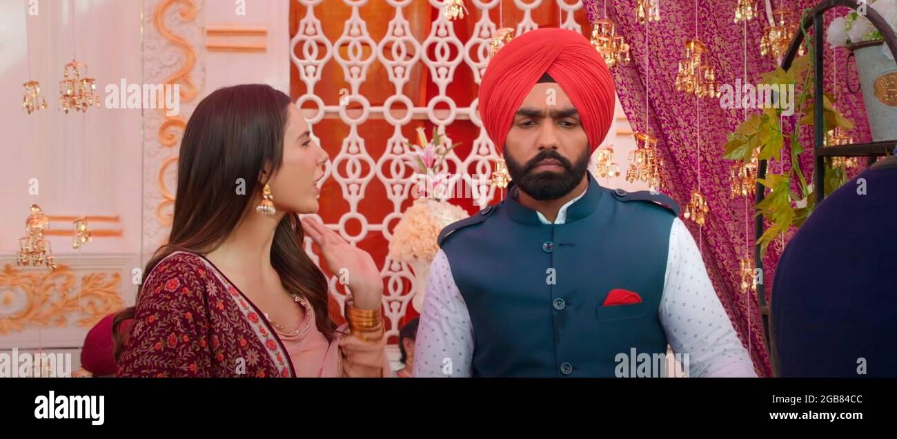 PUAADA, from left: Sonam Bajwa, Ammy Virk, 2021. © Zee Studios ...
