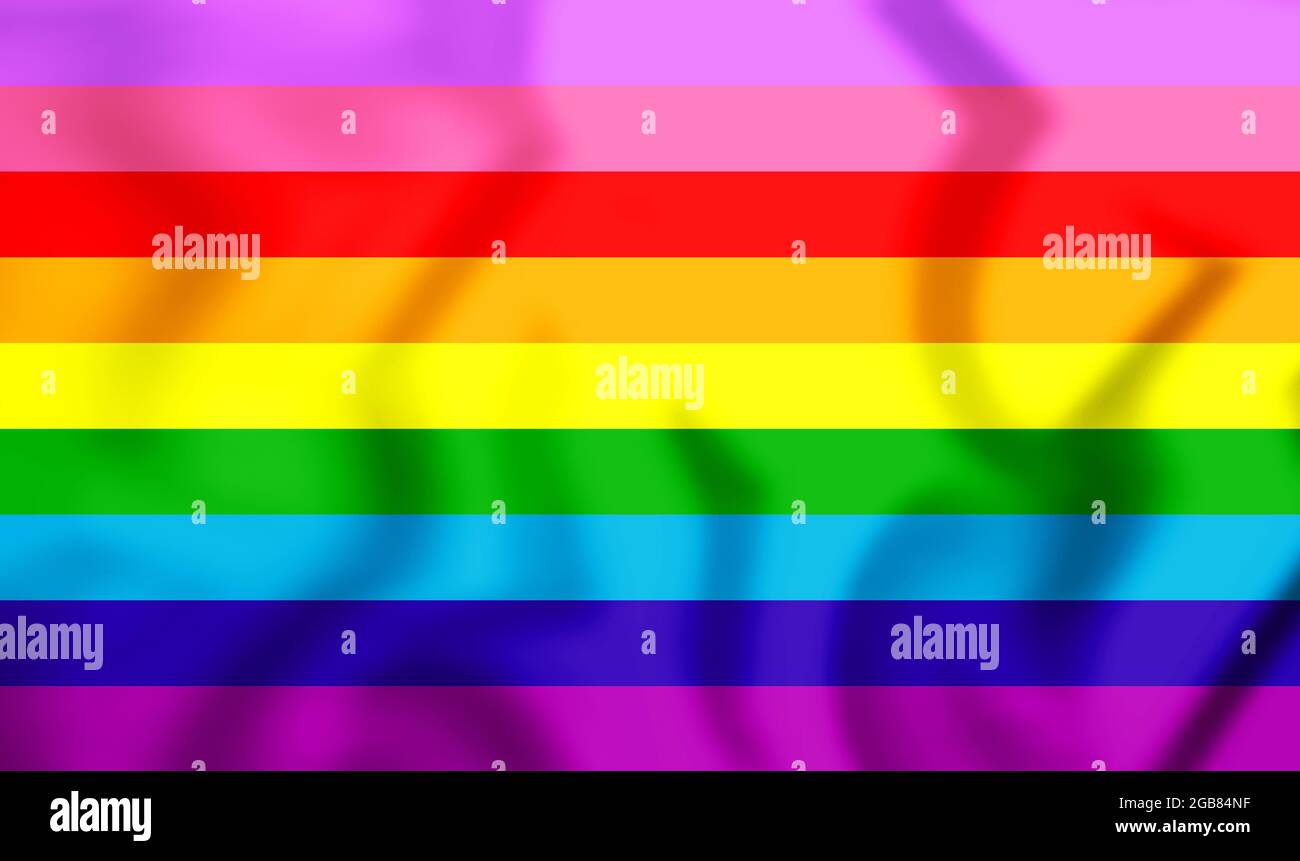 2017 diversity LGBT Flag. 3D Illustration Stock Photo - Alamy