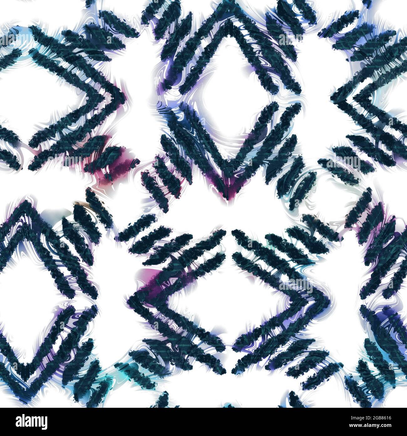 Seamless navy and white tribal rug motif pattern Stock Photo - Alamy