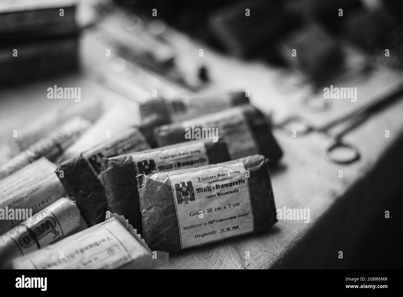 Old Packages German Deutsch Wehrmacht Medical Bandage From Times Of ...