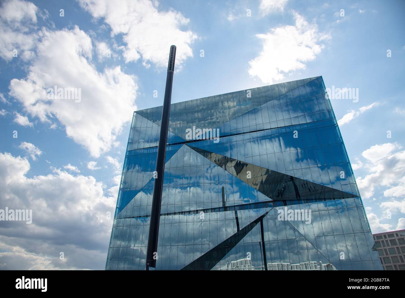 famous Cube building at main train station in Berlin, Germany Stock ...