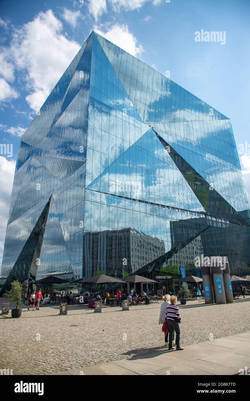 famous Cube building at main train station in Berlin, Germany Stock ...