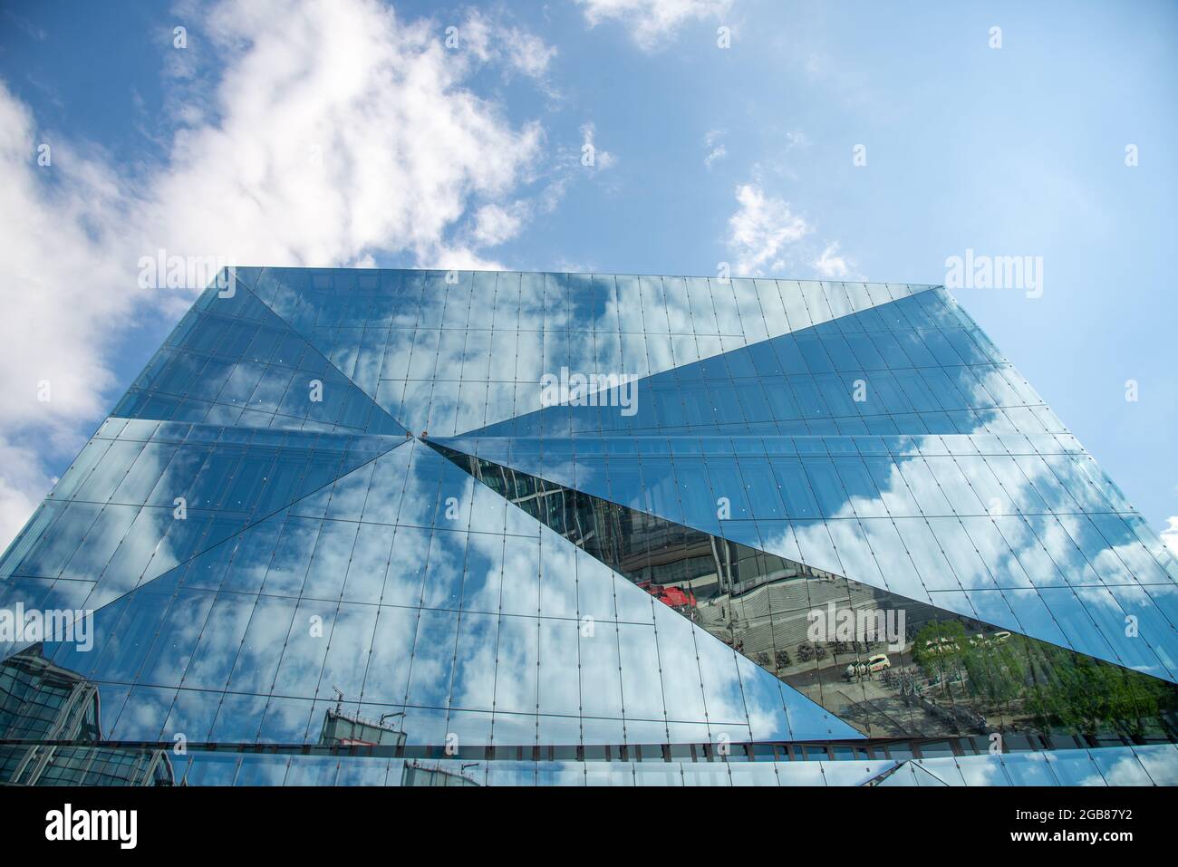 famous Cube building at main train station in Berlin, Germany Stock ...