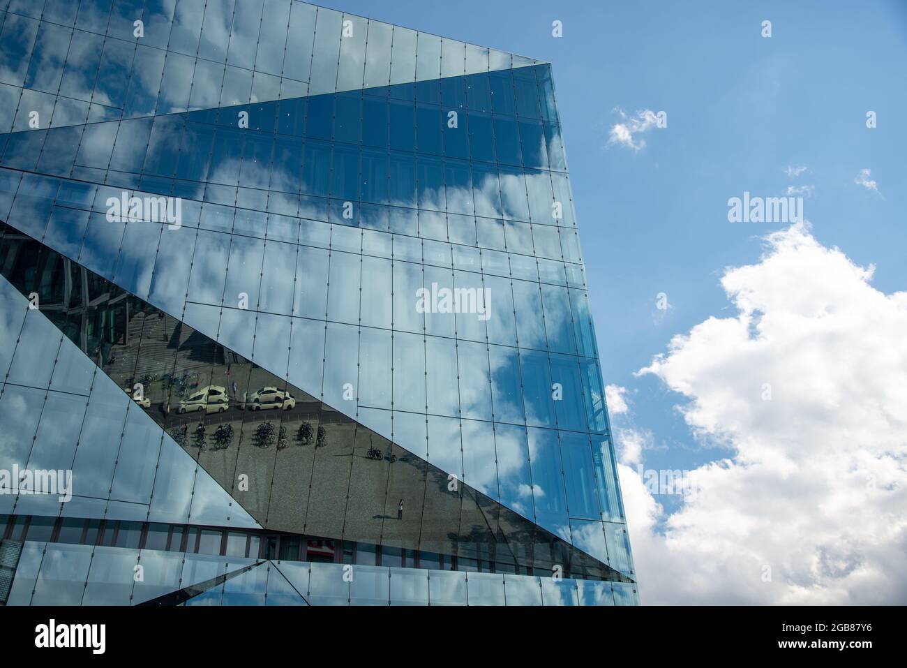 famous Cube building at main train station in Berlin, Germany Stock ...