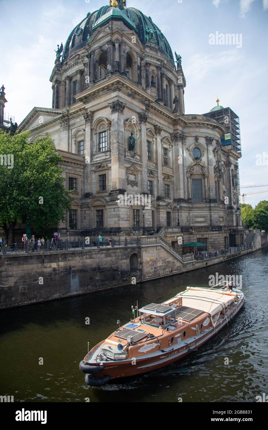 boat tour at river Spree in Berlin, Germany Stock Photo - Alamy