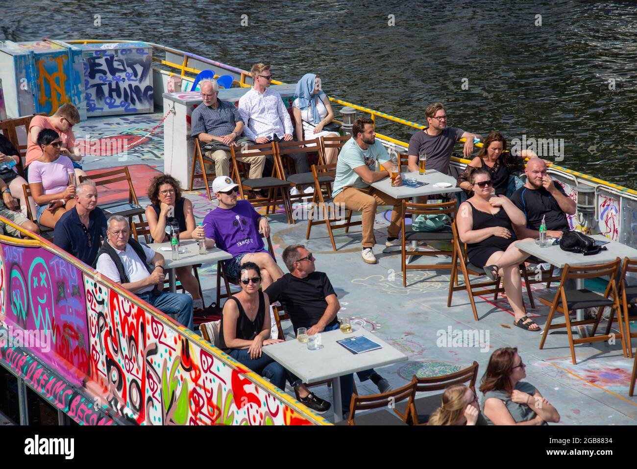 boat tour at river Spree in Berlin, Germany Stock Photo - Alamy