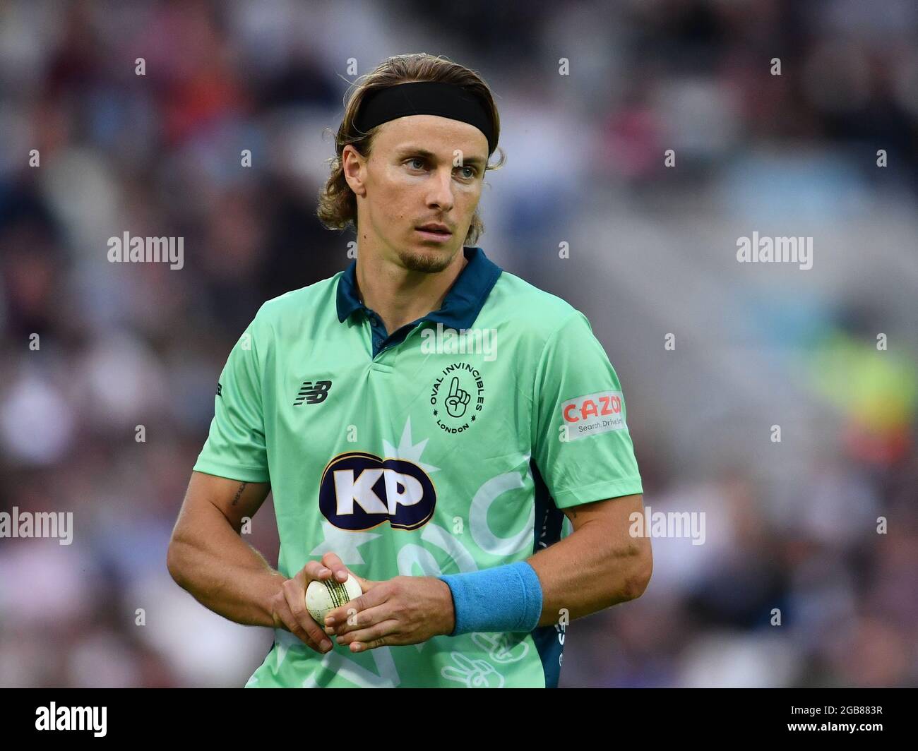The Kia Oval, London, UK. 2nd August, 2021. Oval Invincibles' Tom ...