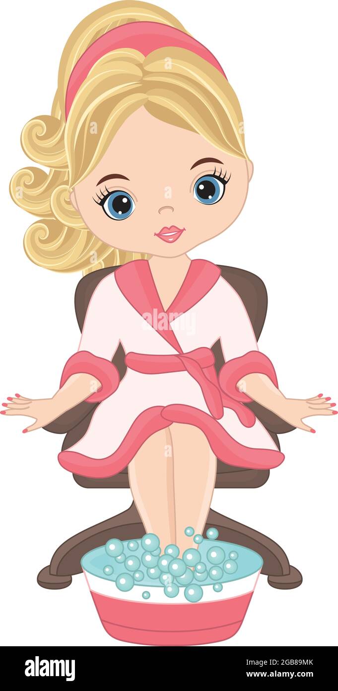 Little Girl Clip Art Salon Spa 10,600+ Girls Spa Day Stock
