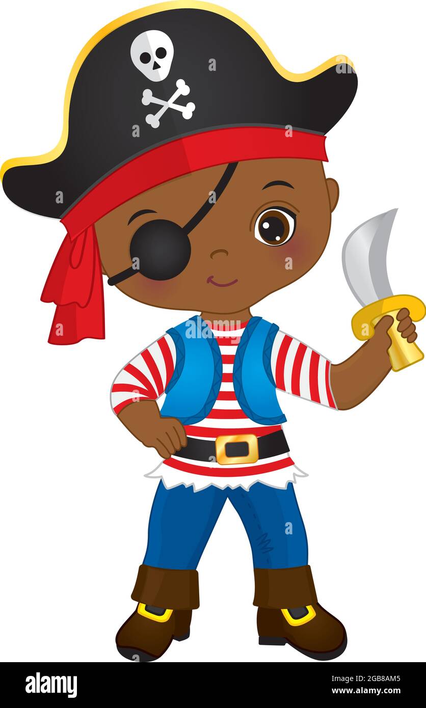 Cute Boy Pirate Cartoon