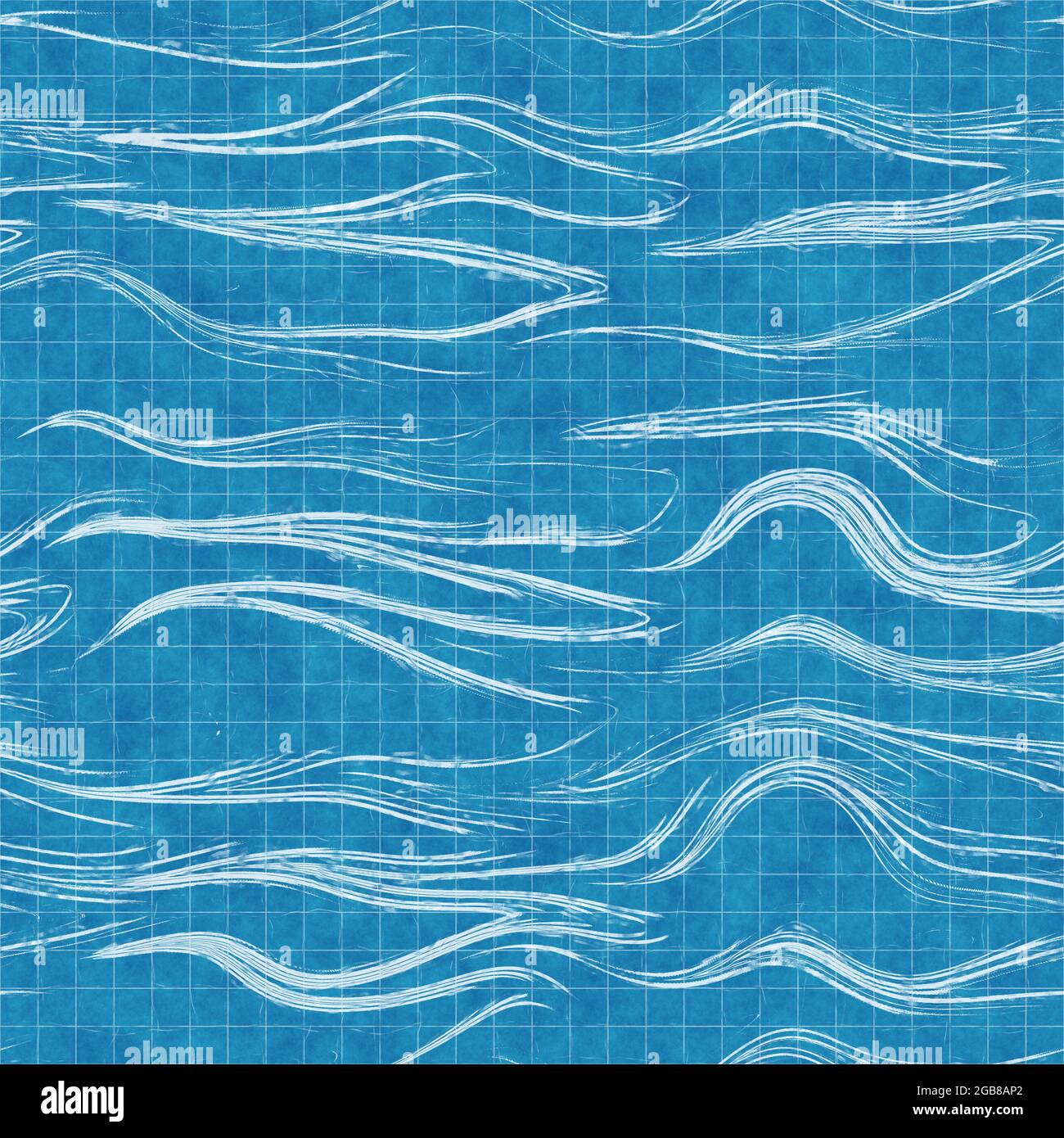 Seamless bright blue blueprint pattern for textile and print Stock ...