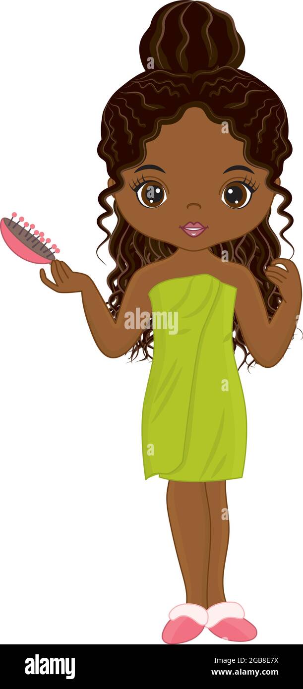Brushing Hair Clip Art