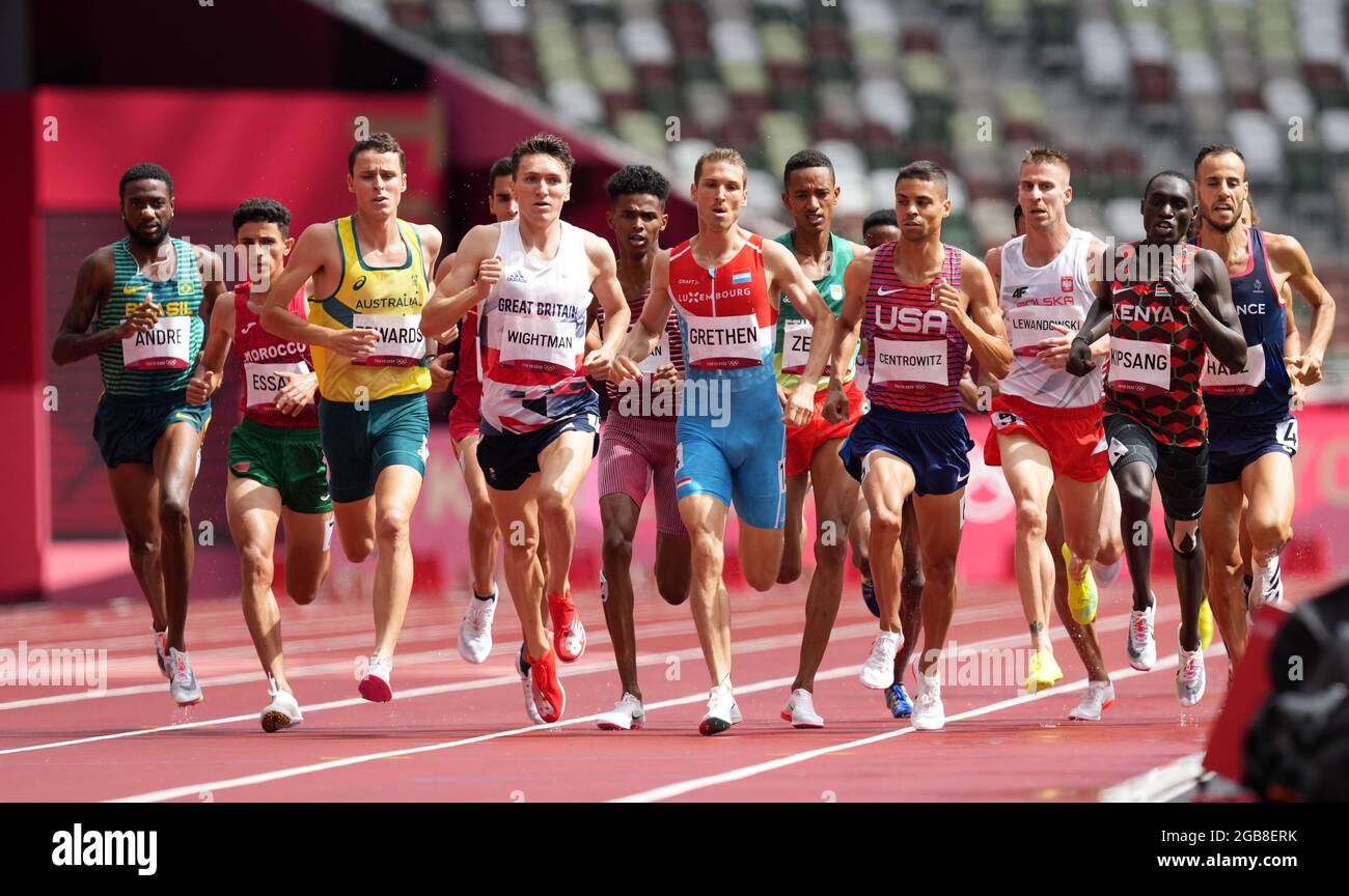 Great Britain's Jake Wightman during the Men's 1500m Heats at the ...