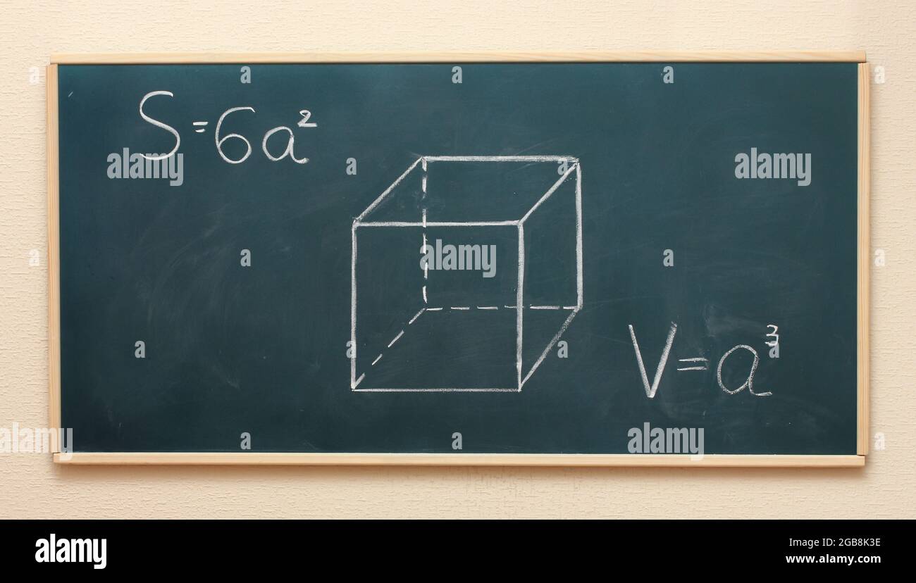 Math formulas written on the desk Stock Photo - Alamy