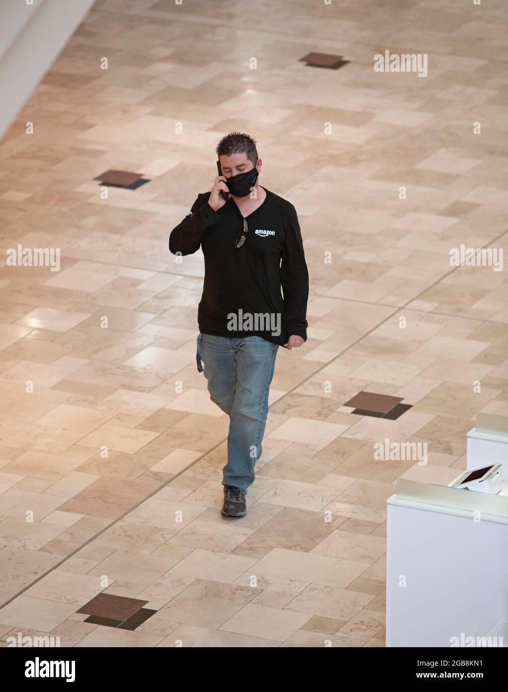 Denver, Colorado, USA. 2nd Aug, 2021. A Patron of Park Meadows Mall ...