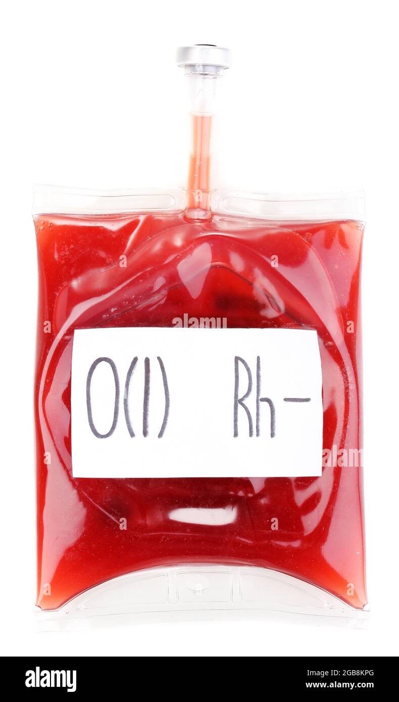 Bag of blood isolated on white Stock Photo - Alamy