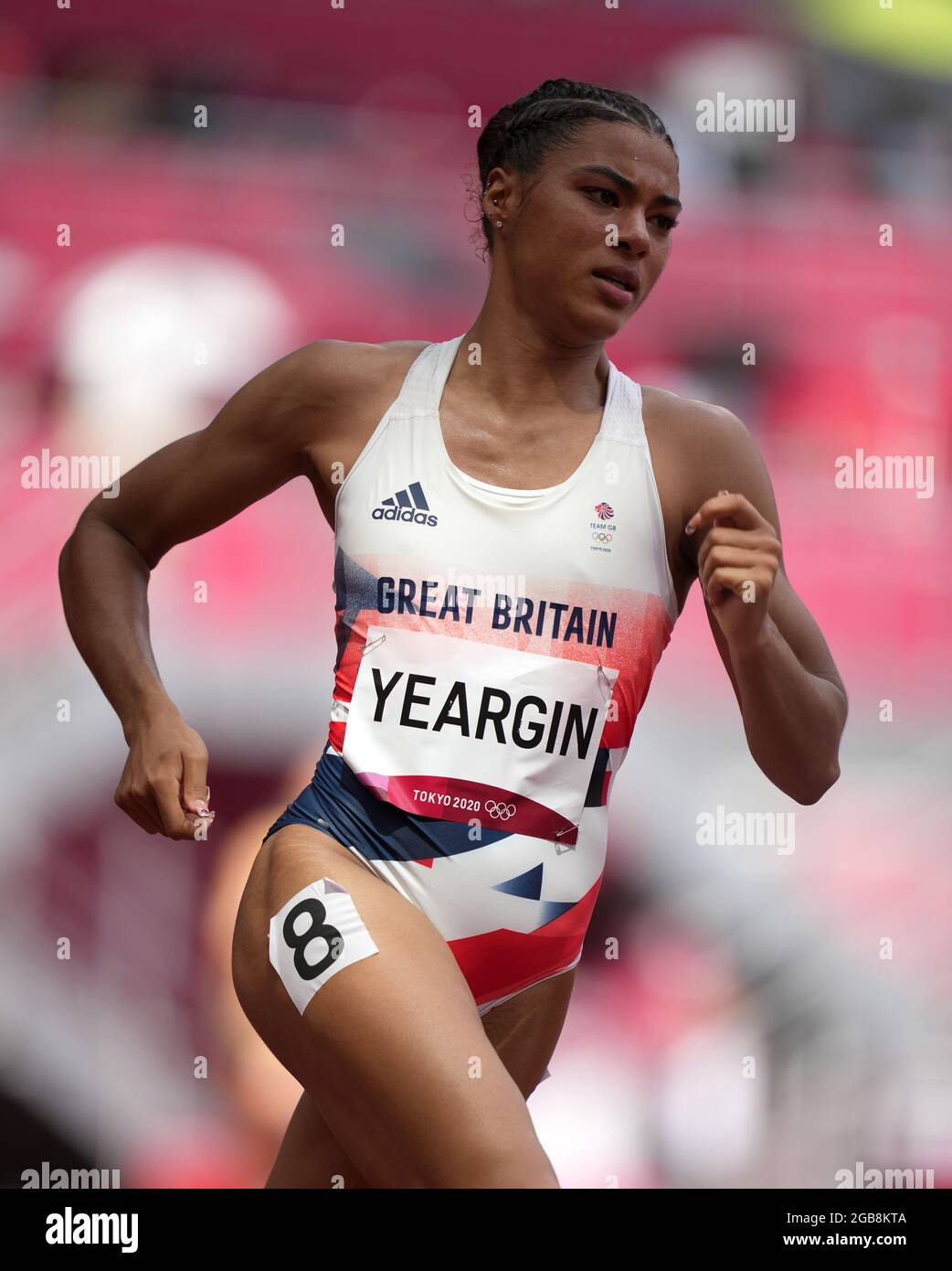Great Britain's Nicole Yeargin during the Women's 400m Heats at the ...